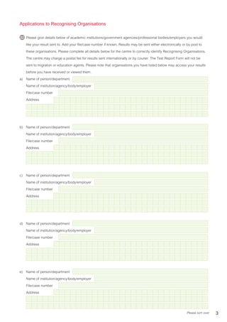 Ielts Exam Form And Answer Sheet Samples Pdf