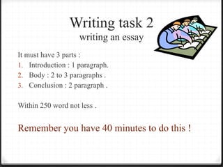 IELTS exam writing Tips | PPT