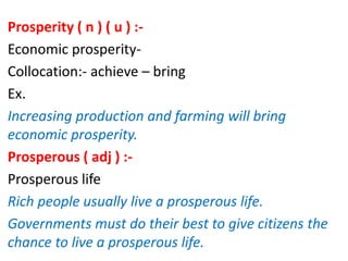 Ielts general vocabulary | PPTX