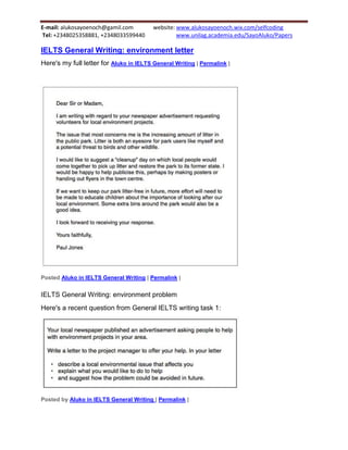 Ielts general writing upload | PDF