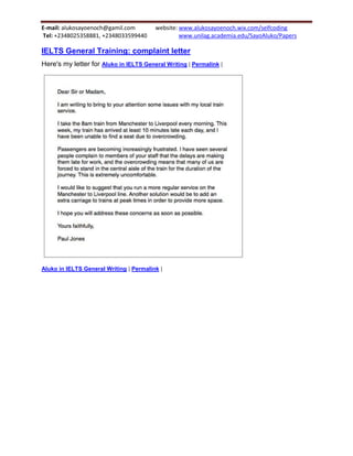 Ielts general writing upload | PDF