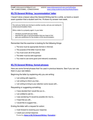 Ielts general writing upload | PDF