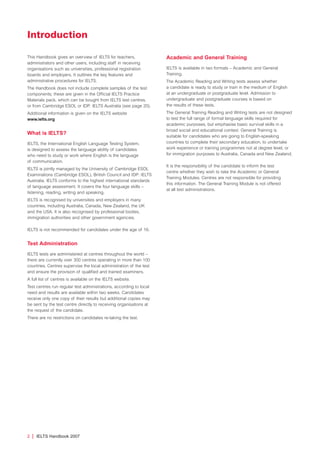 IELTS Handbook | PDF