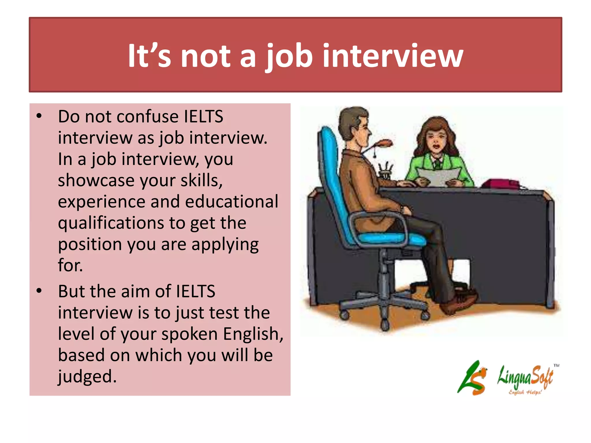 Ielts interview (speaking) tips | PPTX