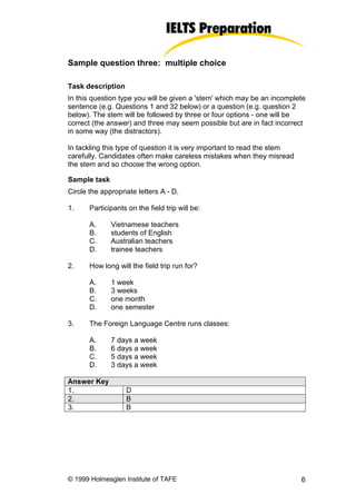 Ielts Listening | PDF