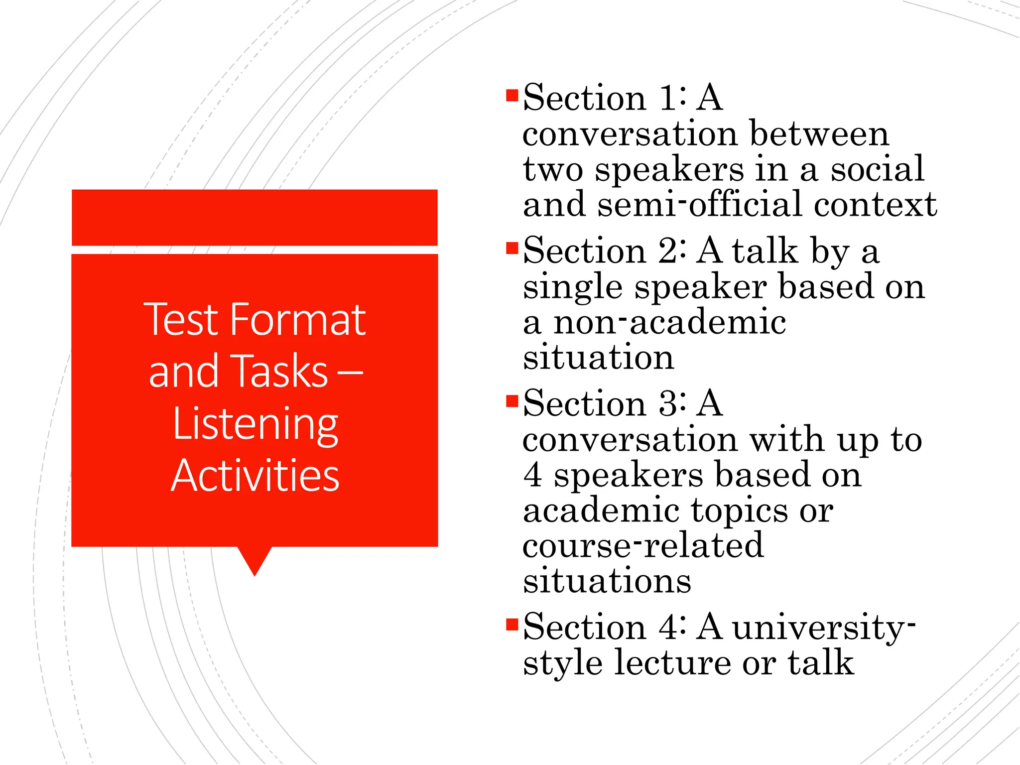 IELTS Listening Introduction (this slides give brief explanation) | PPT ...