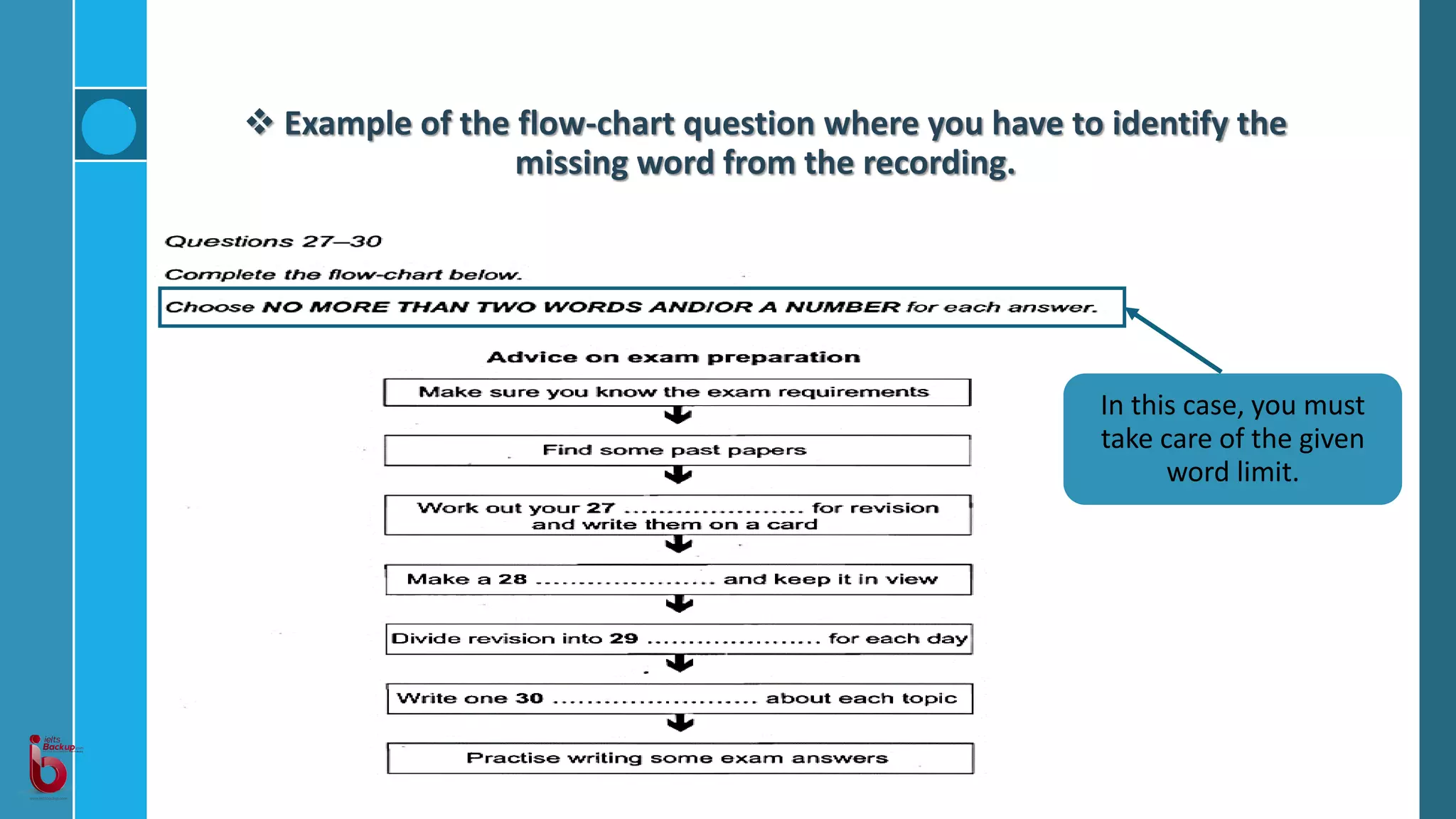 IELTS Listening - Flow Chart Completion - Introduction and Useful Tips ...