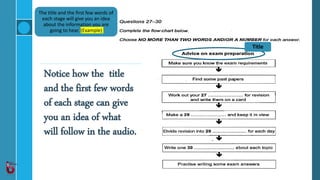 IELTS Listening - Flow Chart Completion - Introduction and Useful Tips ...