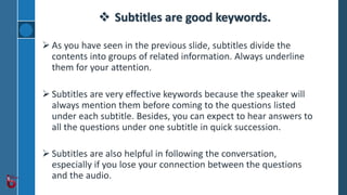 IELTS Listening - Form Completion - Introduction - Useful Tips | PPTX