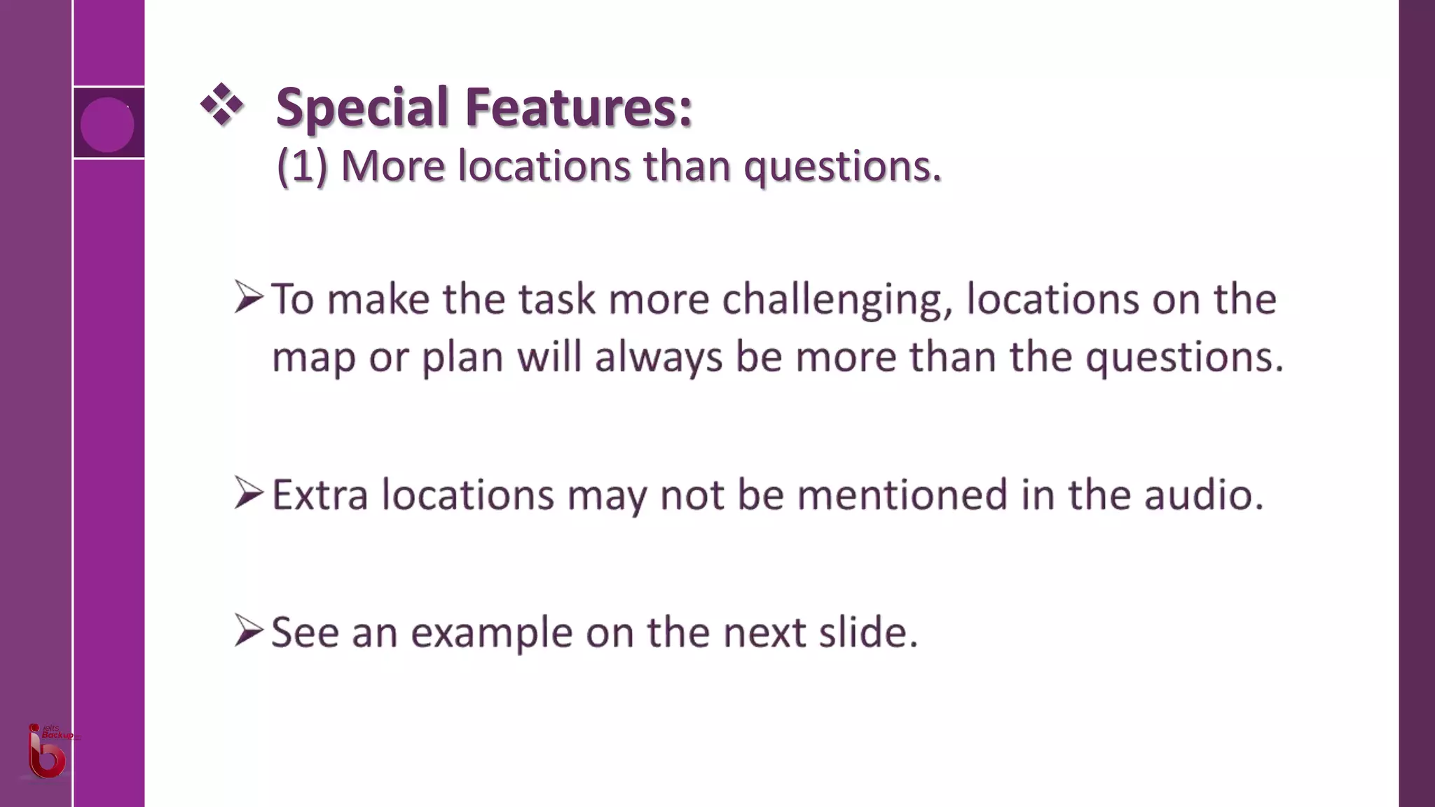 IELTS Listening - Map-Plan Labelling - Introduction - Useful Tips | PPTX