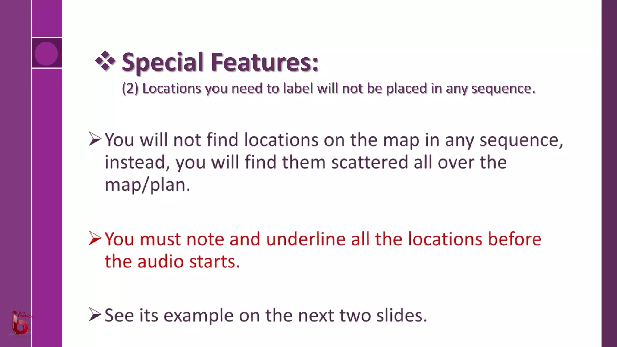 IELTS Listening - Map-Plan Labelling - Introduction - Useful Tips | PPTX