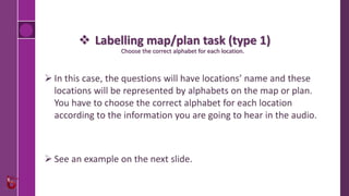 IELTS Listening - Map-Plan Labelling - Introduction - Useful Tips | PPTX