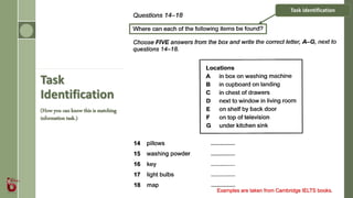 IELTS Listening - Matching Information - Introduction - Useful Tips | PPTX