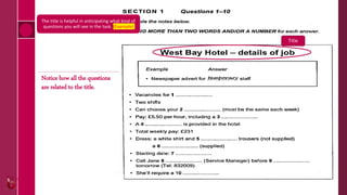 IELTS Listening - Note Completion - Introduction - Useful Tips | PPTX