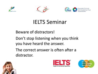 IELTS Listening 1.ppt | Standardized Testing | Educational Assessment