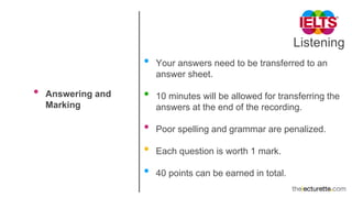 IELTS listening: About the Test | PPTX