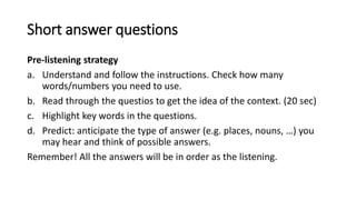ielts listening short answers note table matching.pptx