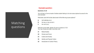 ielts listening short answers note table matching.pptx