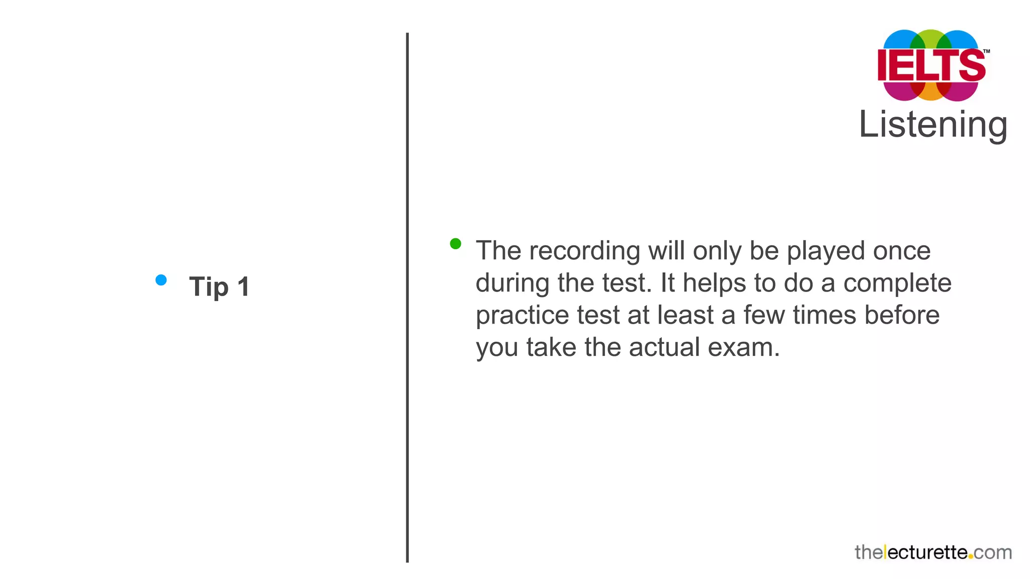 IELTS Listening; Tips and Strategy | PPTX