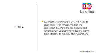 IELTS Listening; Tips and Strategy | PPTX