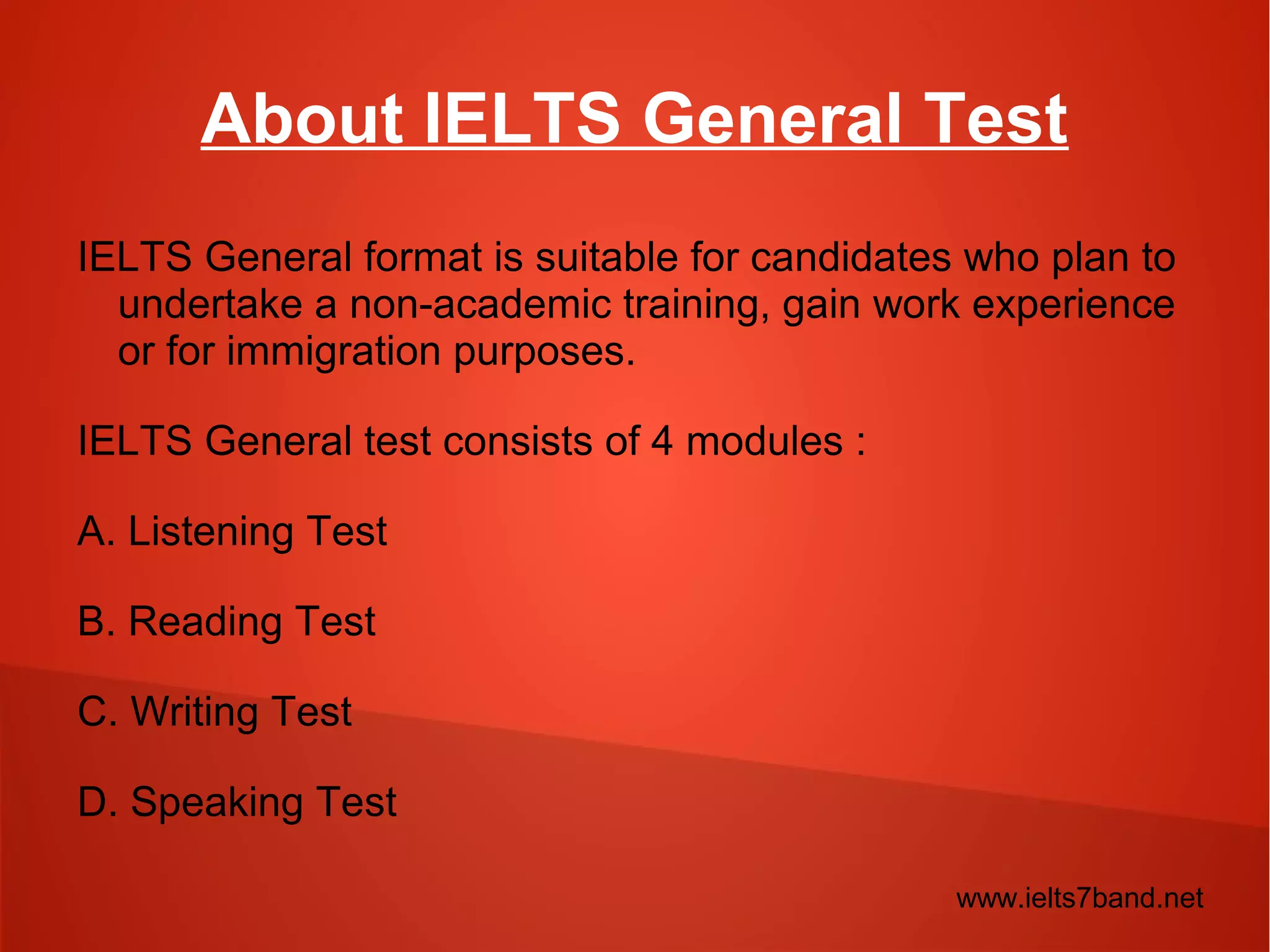 Ielts modules | PPT