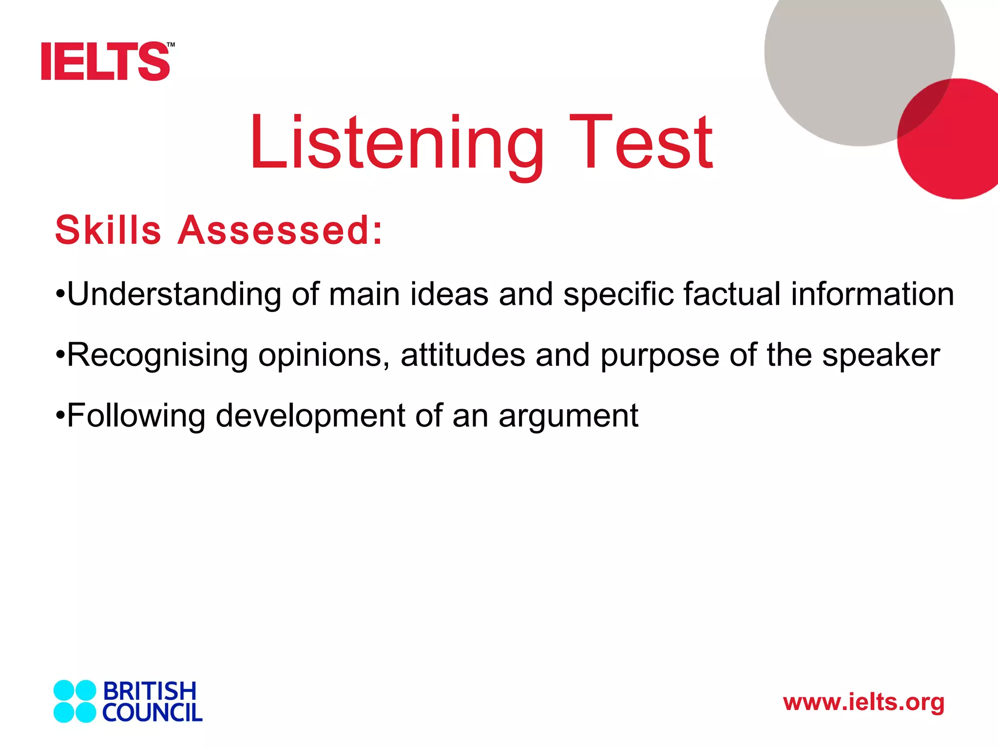 IELTS ORIENTATION | PPT