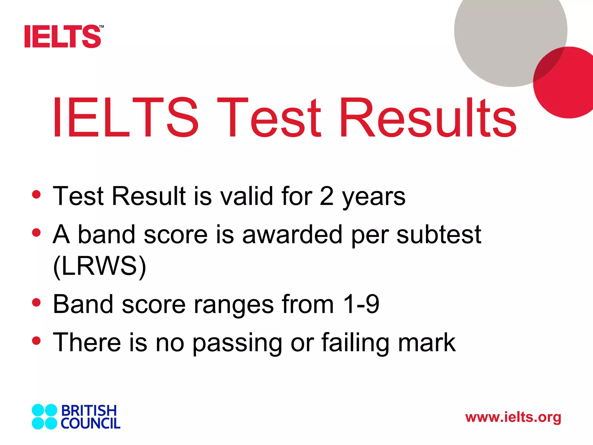 IELTS ORIENTATION | PPT