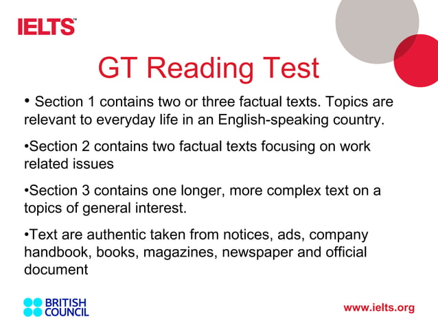 IELTS ORIENTATION | PPT