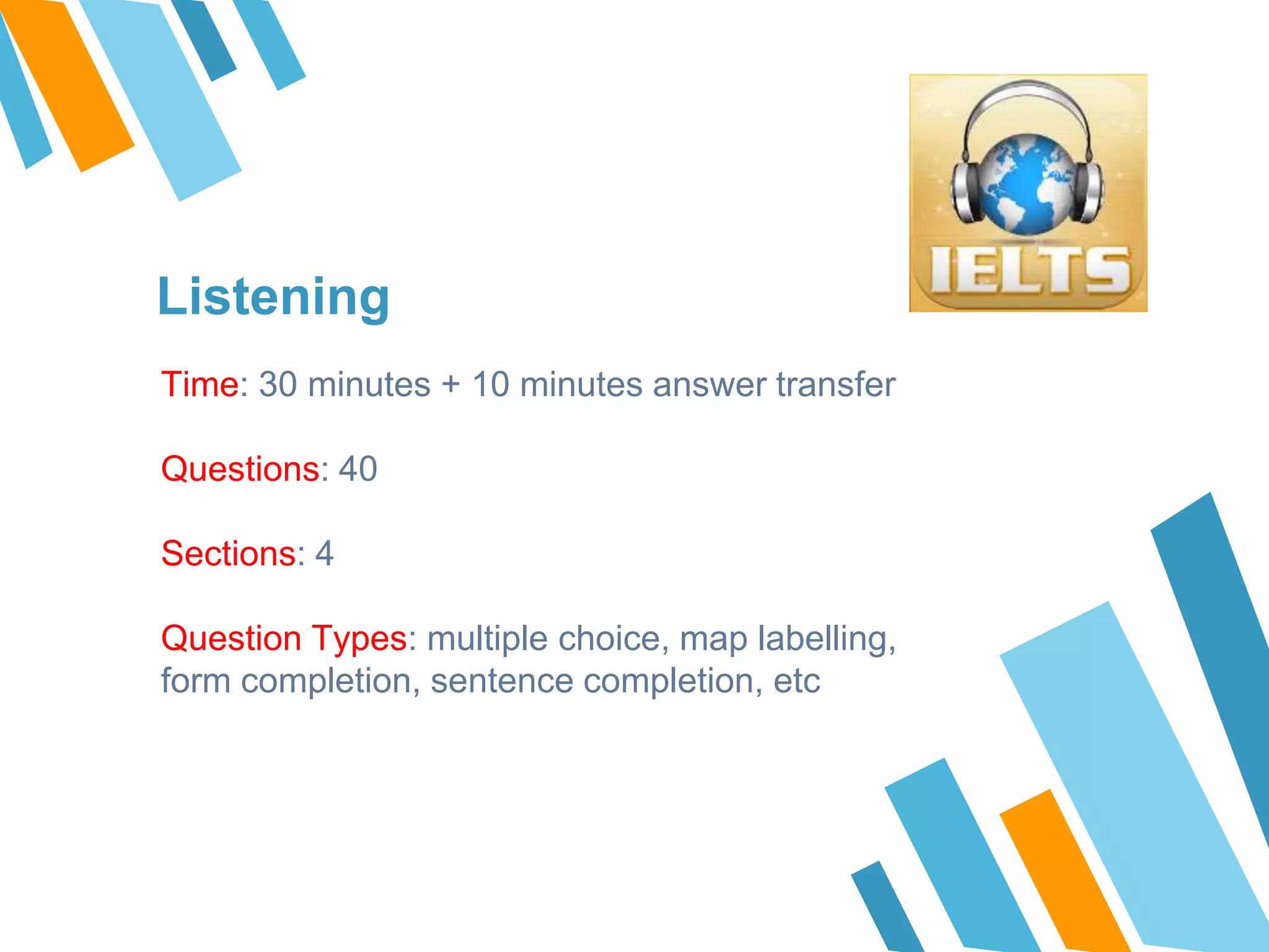 Overview of the IELTS Exam | PPTX