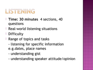 Ielts overview presentation | PPT