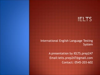 Ielts overview presentation | PPT
