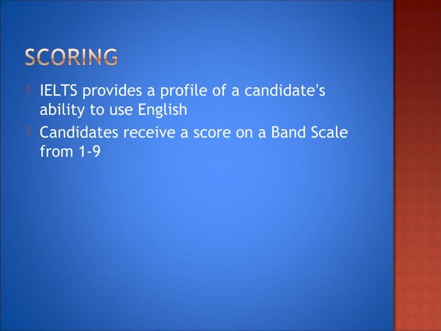 Ielts overview presentation | PPT