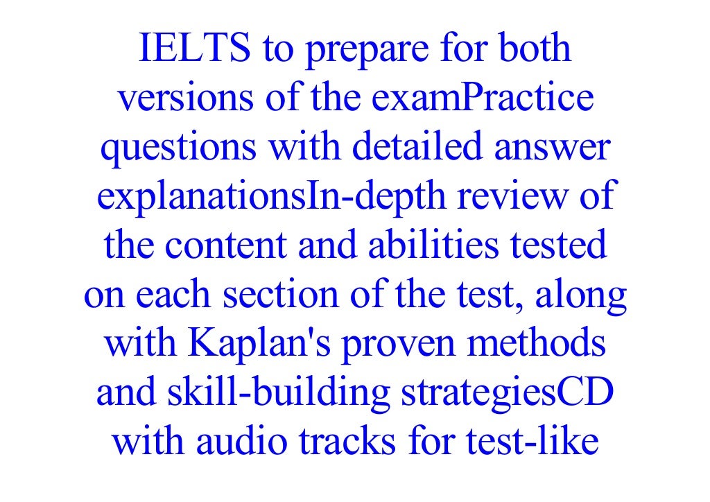 Kaplan ielts premier with 8 practice tests audio - verthai
