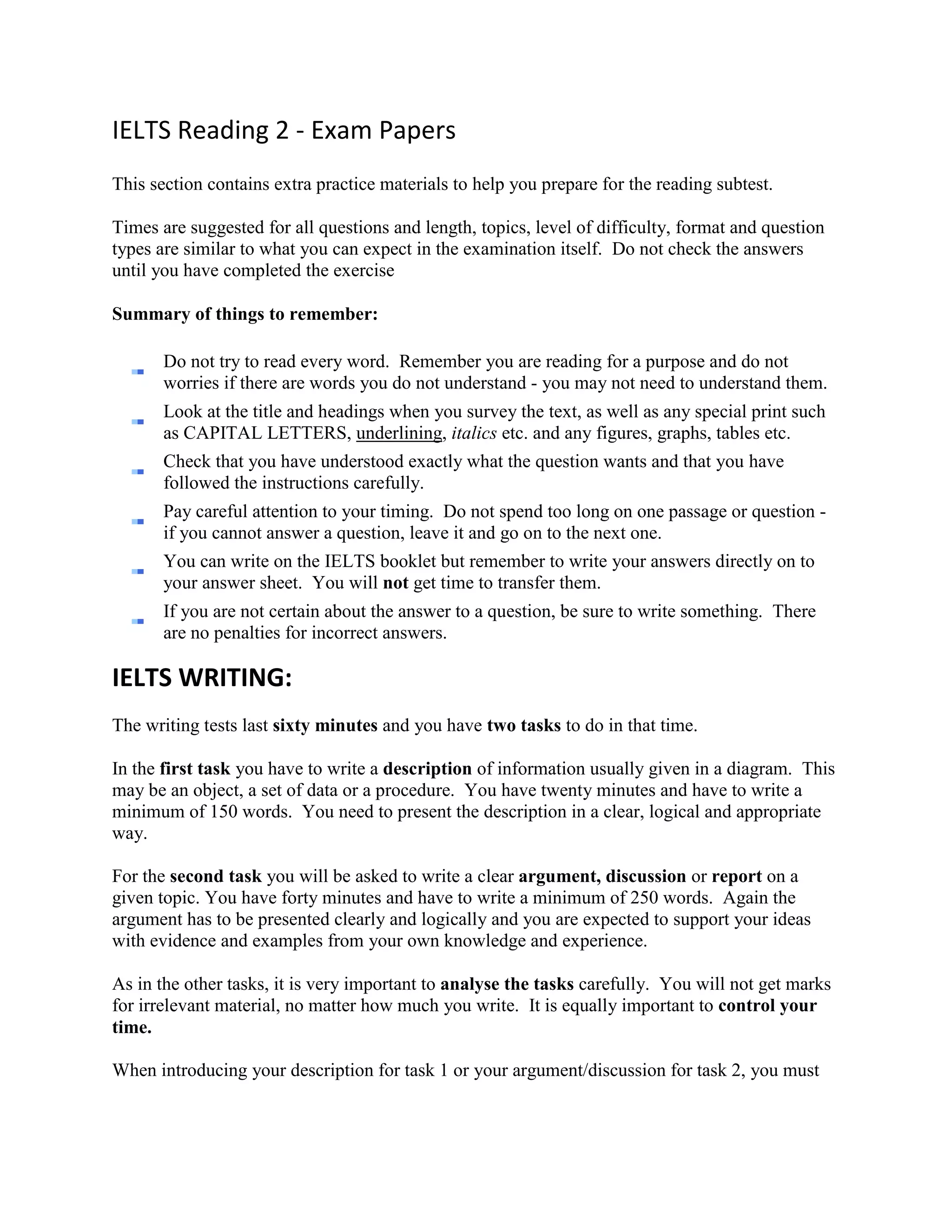 Ielts preparation | DOCX