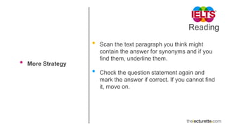 IELTS Reading: Matching Information | PPTX