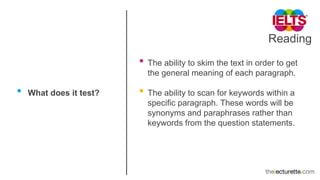 IELTS Reading: Matching Information | PPTX