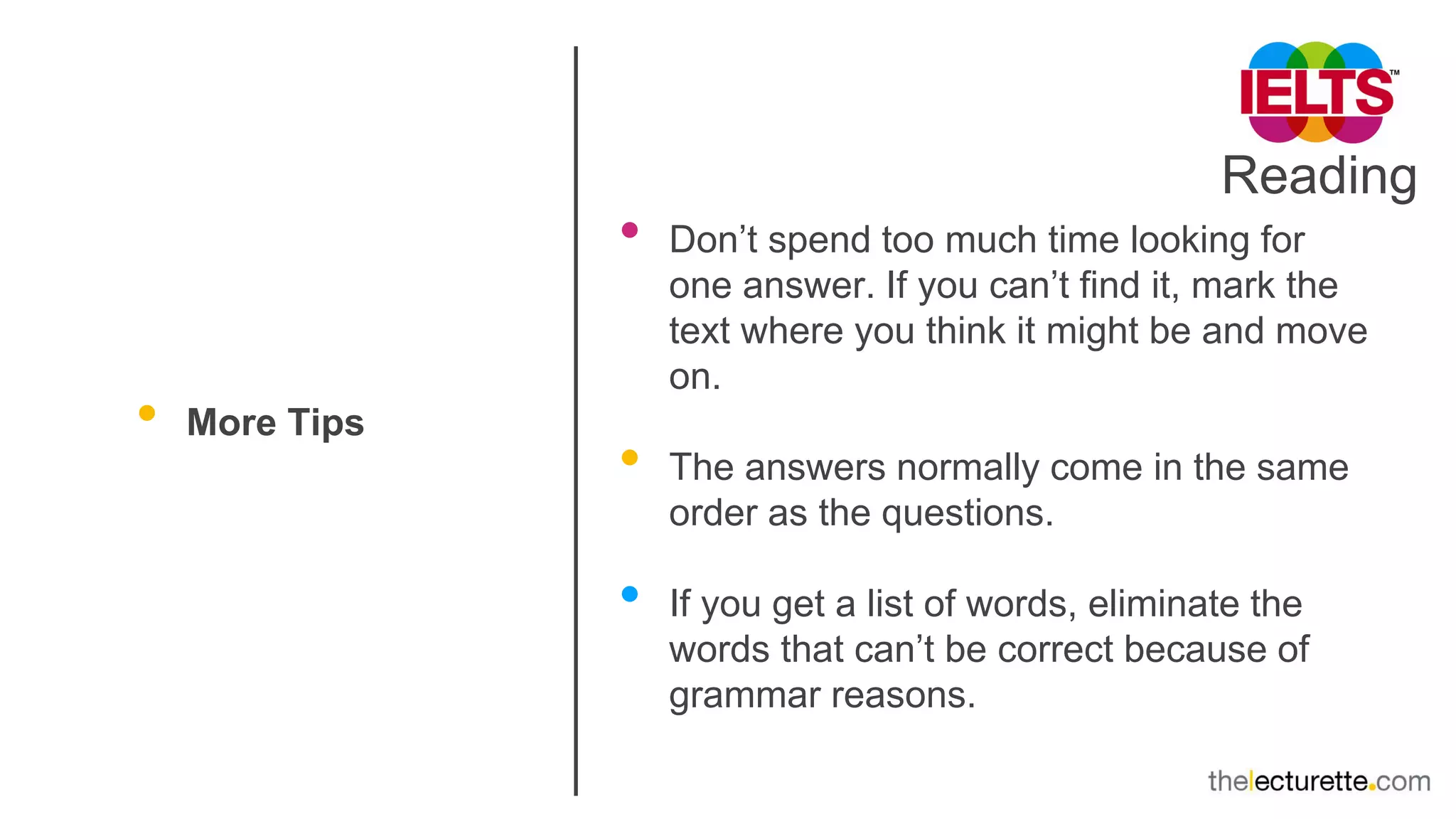 IELTS Reading: Summary Completion | PPTX