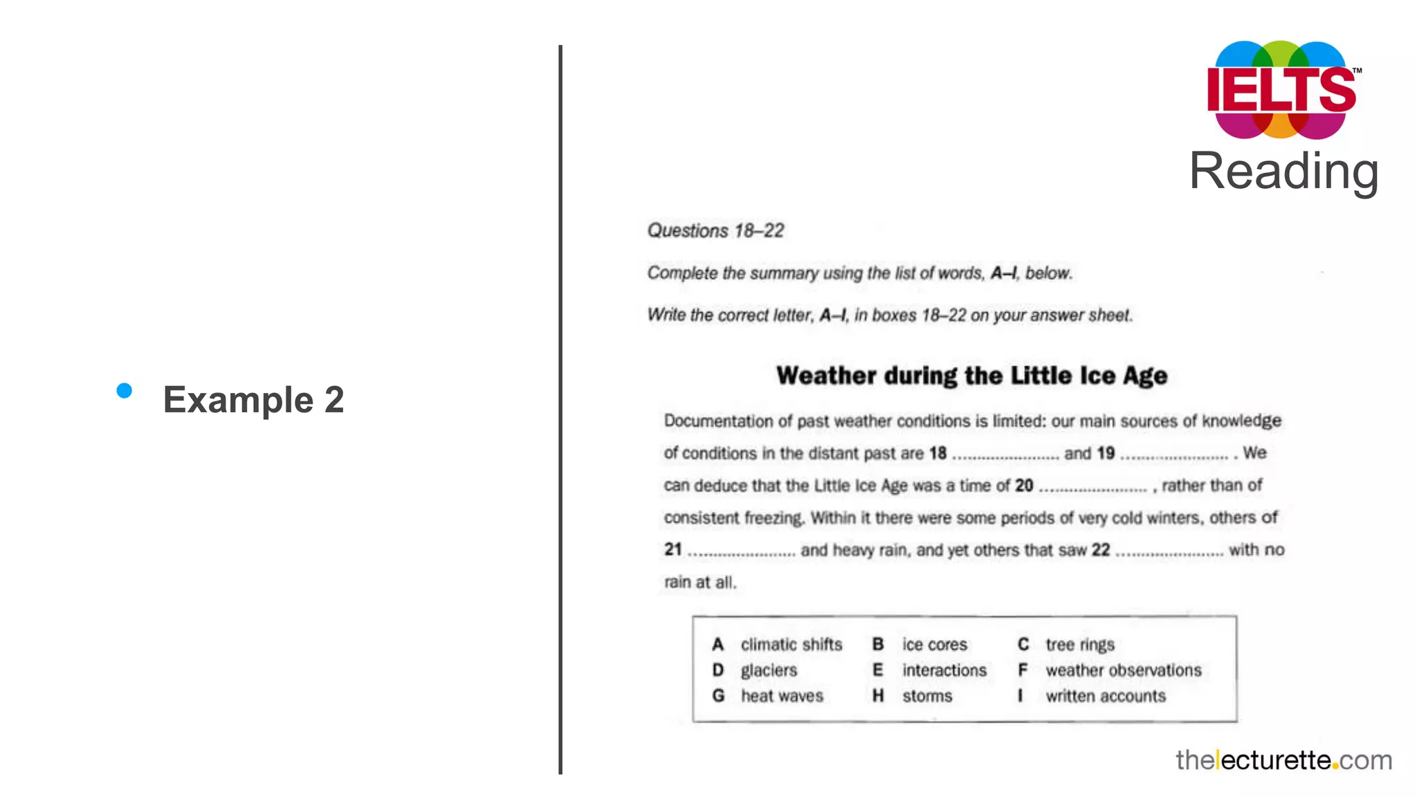 IELTS Reading: Summary Completion | PPTX