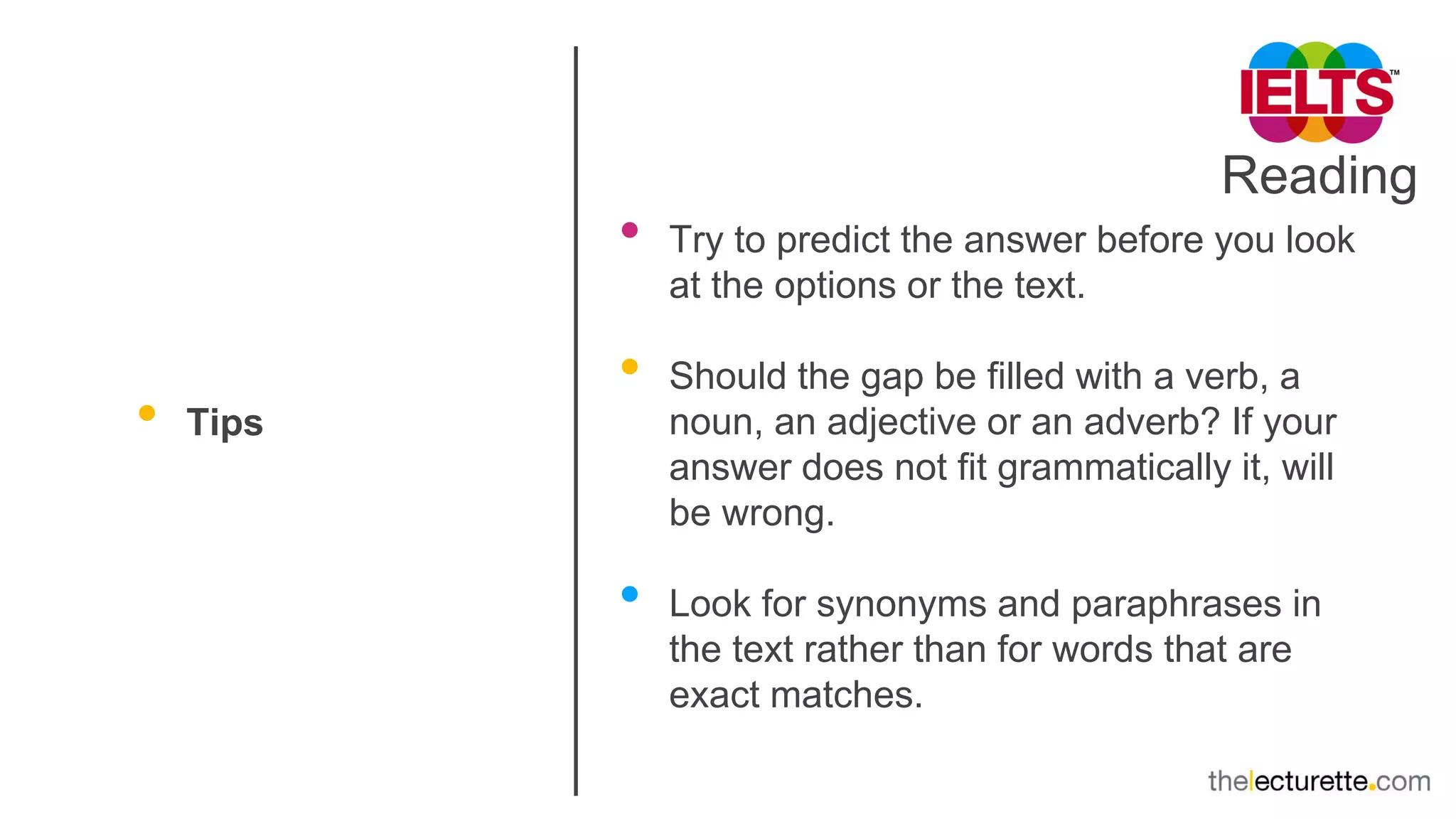 IELTS Reading: Summary Completion | PPT