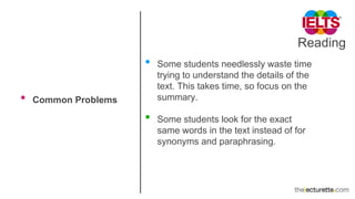 IELTS Reading: Summary Completion | PPTX