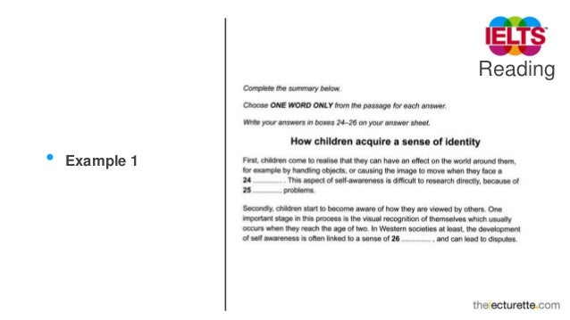 IELTS Reading: Summary Completion