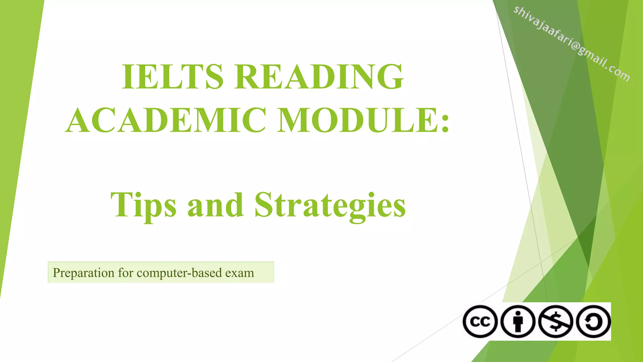 IELTS academic module Reading best strategies for computer delivery ...