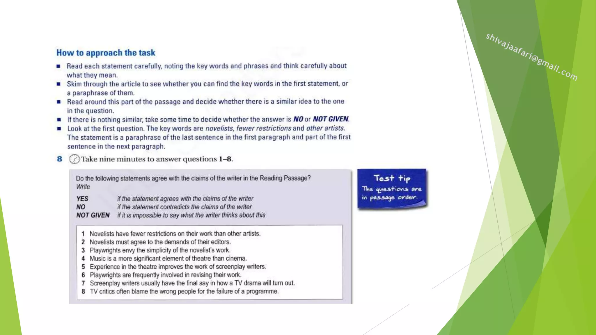 IELTS academic module Reading best strategies for computer delivery ...