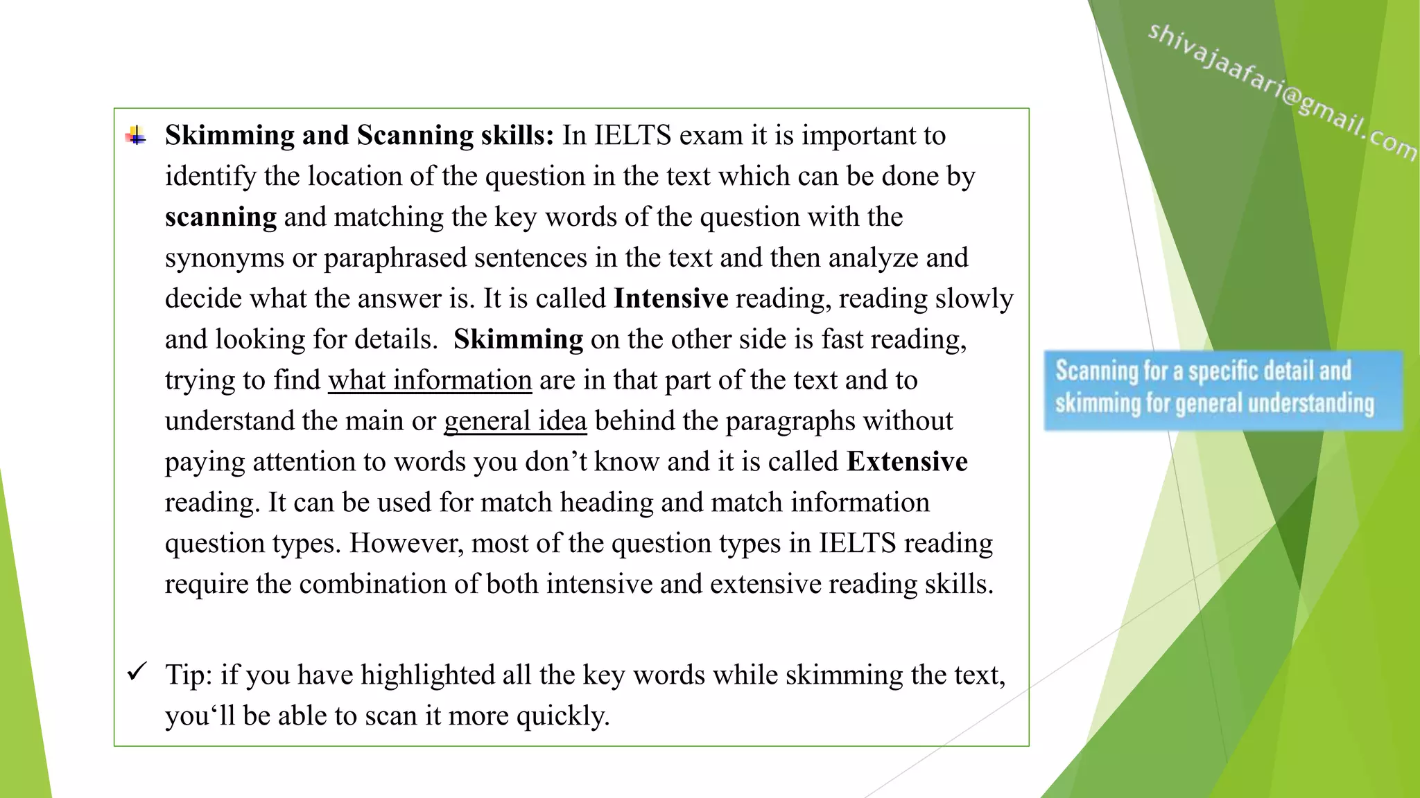 IELTS academic module Reading best strategies for computer delivery ...