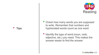 IELTS Reading: Diagram Labeling | PPTX