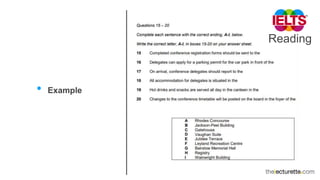 IELTS Reading: Matching Sentence Endings | PPTX