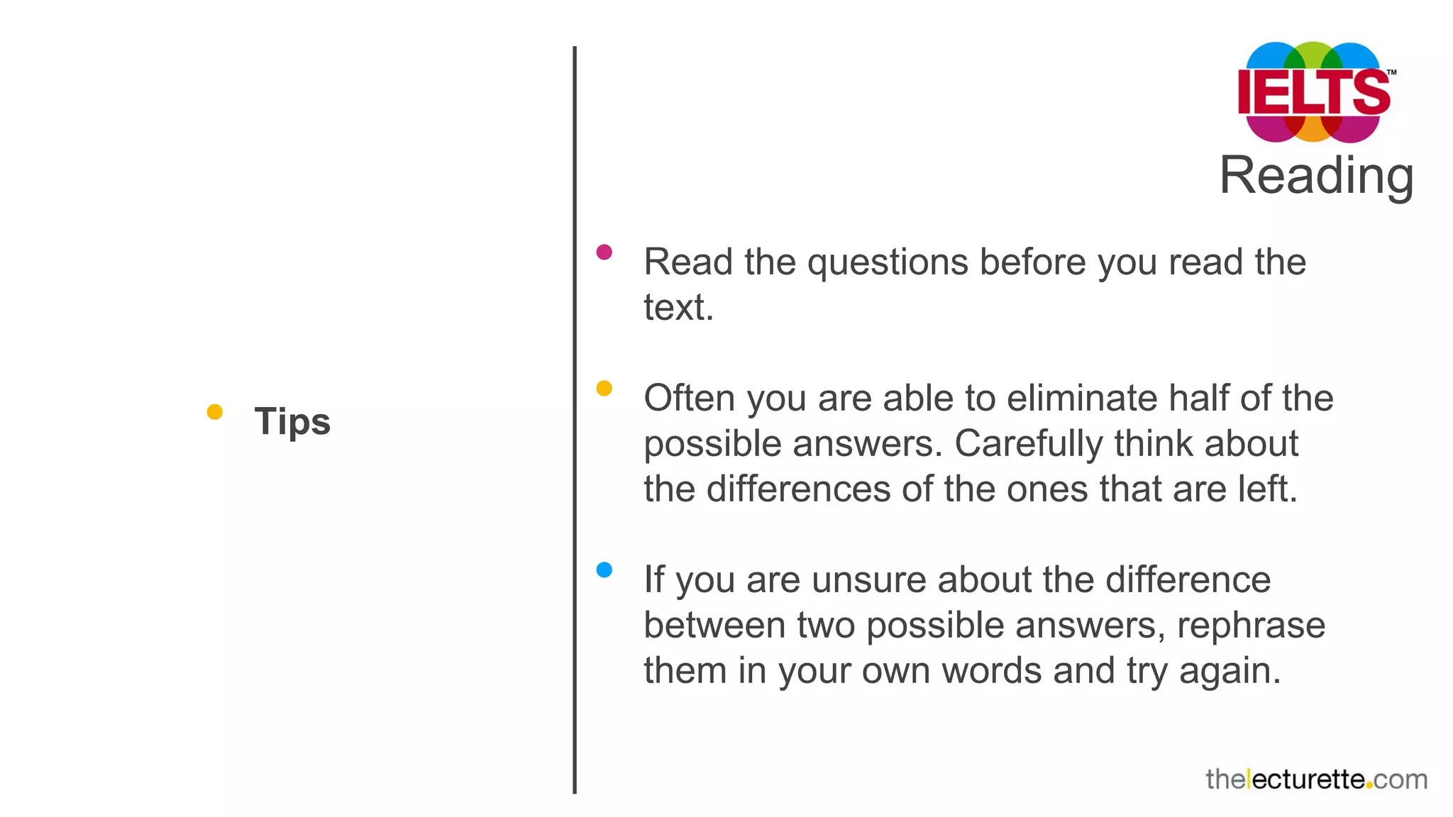Ielts reading multiple choice questions | PPTX