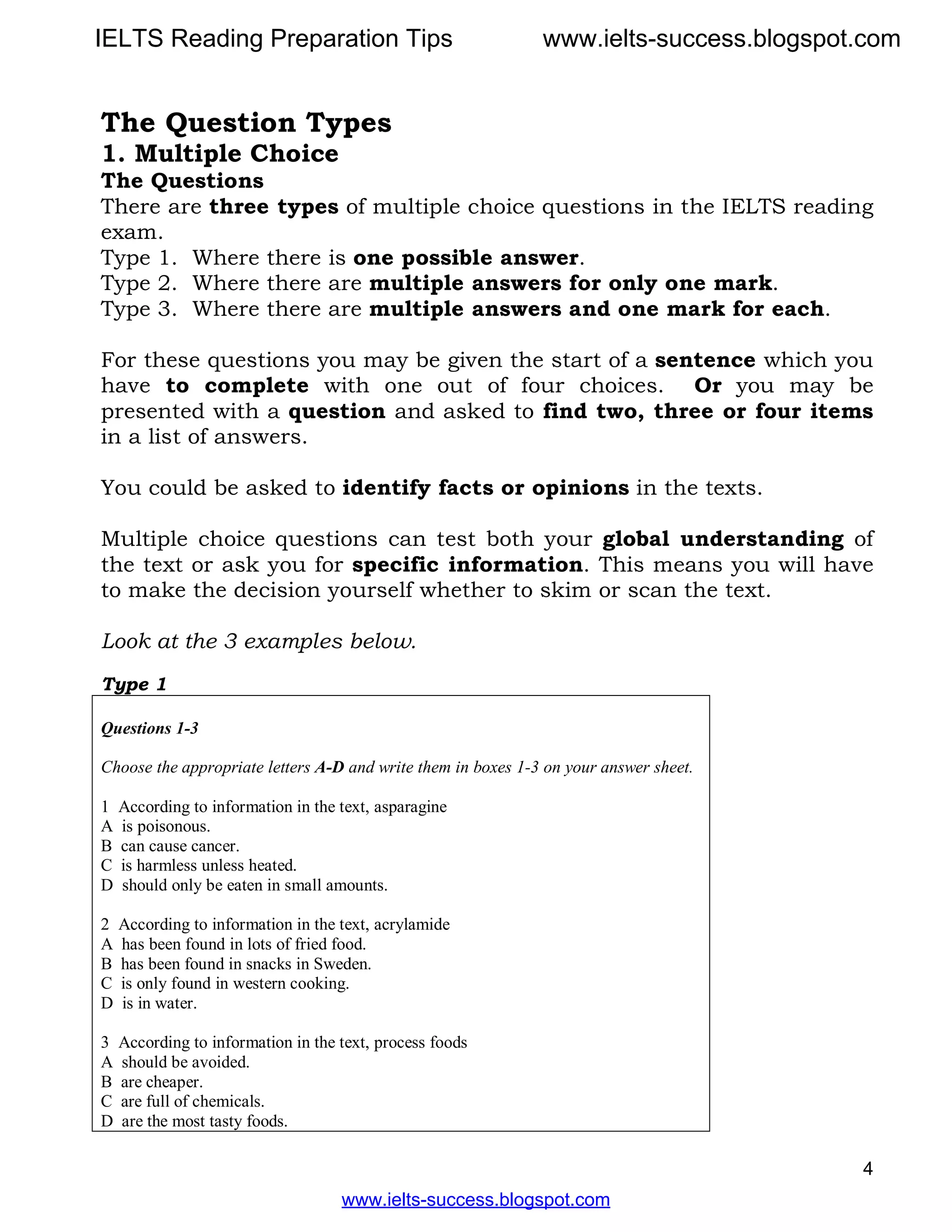 IELTS Reading Preparation | PDF