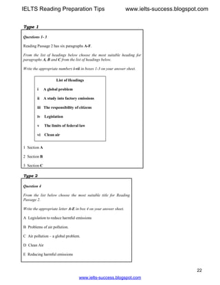 IELTS Reading Preparation | PDF