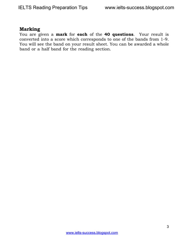 IELTS Reading Preparation | PDF